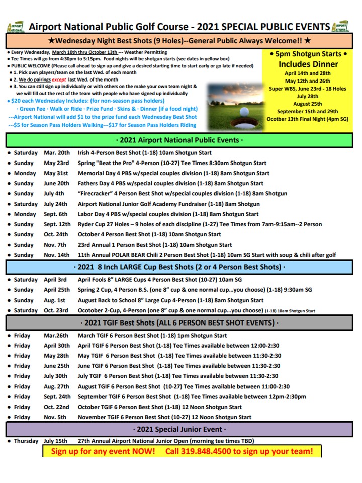 Best Shot / Tournaments Schedule & Results